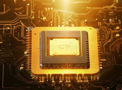 Cpu Computer Processor On Circuit Board Data Processing And Ai
