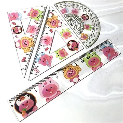 Bộ Thước Kẻ 4 Chi Tiết Mẫu Loppy Capy Shopee Việt Nam