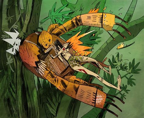 Jungle Animation Style Jabberwocky Cartoon Nick Edwards Art Warwick