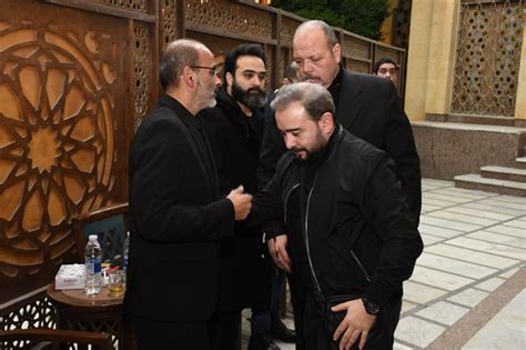 عمرو محمود ياسين وسليمان عيد وعمرو عرفة بين الحضور النجوم يعزون