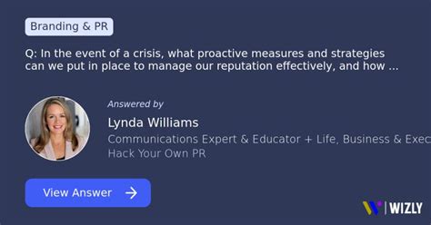 How To Manage Crisis Effectively With Lynda Williams Wizly Posted On The Topic Linkedin