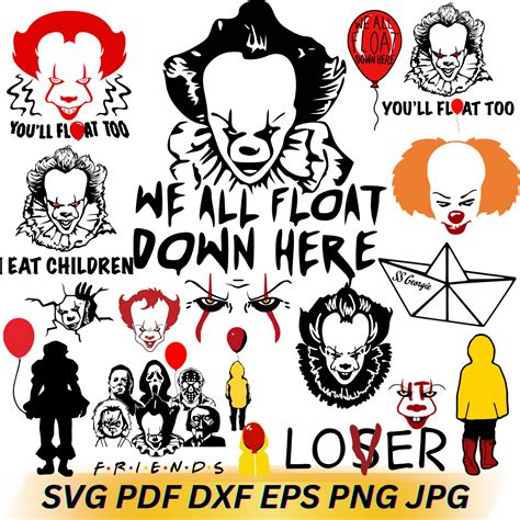 It Pennywise Clown Svg Bundle It Pennywise Clown Svg Clown Inspire