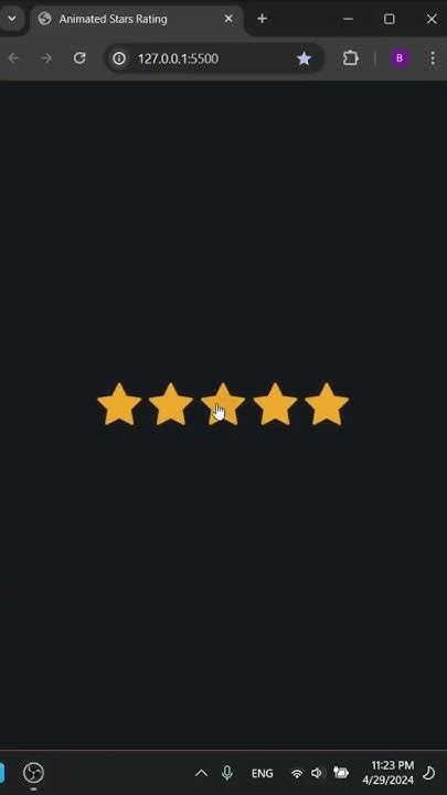 Animated Stars Rating Html Webleb Coding Html Asmrkeyboard Python Webcode Css Youtube