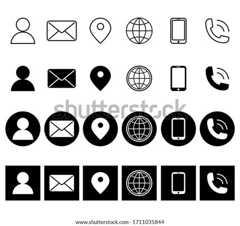 그림 모양 아이콘에 문의하십시오연락처 정보 아이콘us 스톡 벡터로열티 프리 1711035844 Shutterstock