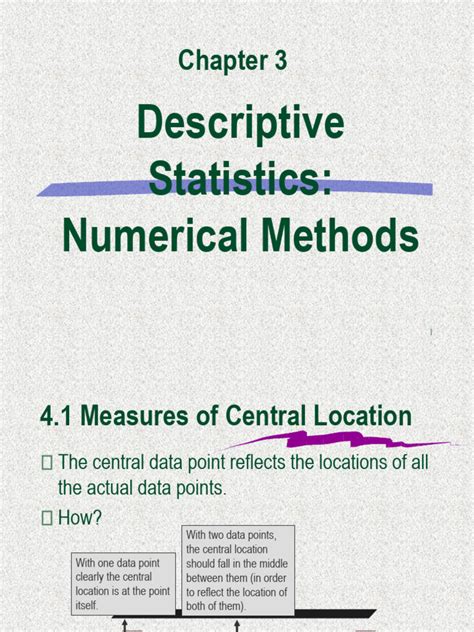 Chapter 3 Numerical Technique Send Pdf Mode Statistics Percentile