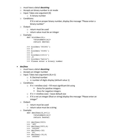 Solved Problem Write A Python Numberconversion Py File Chegg Com
