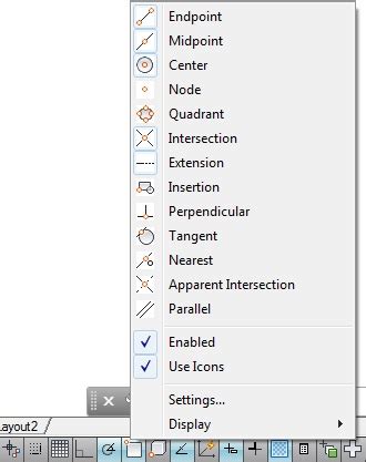 AutoCAD Essential Running Object Snap