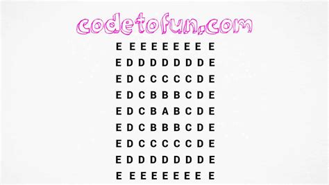C Alphabet Pattern 29 Codetofun