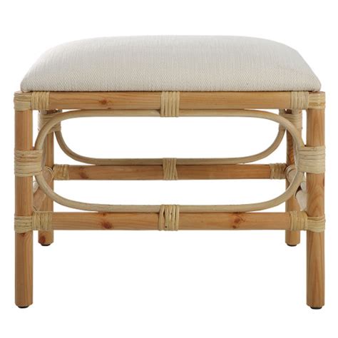 Laguna Small White Bench Carons Beach House