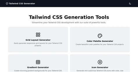 Tailwind Css Generator Tools For Responsive Design