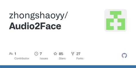 github zhongshaoyy audio2face