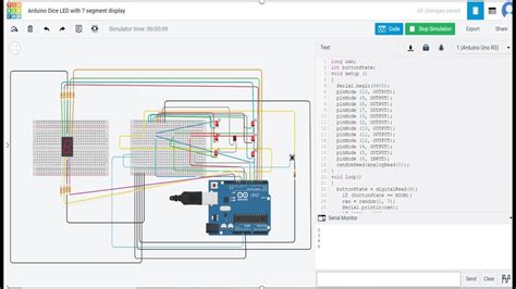 Arduino Dice With 7 Segment Display In Tinkercad Youtube