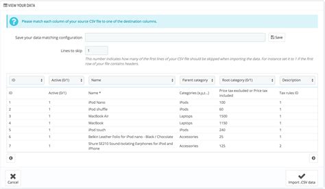 Import Prestashop 8 Documentation