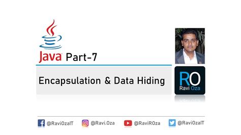 Java Part 7 Encapsulation And Data Hiding In Java Gujarati Youtube