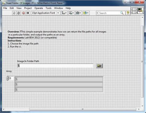 Read Of Folder Of Images And Return File Paths Using Labview Ni Community