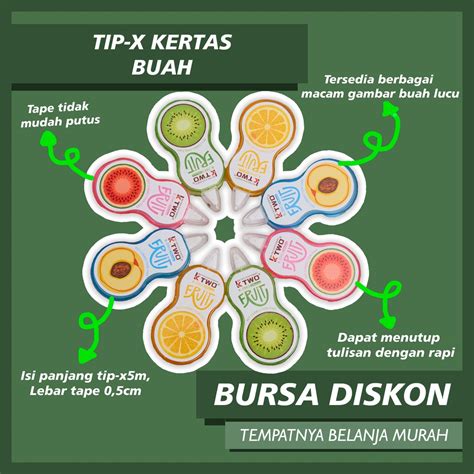 Jual Tip X Buah Correction Tape Kertas Tip Ex Pita Tipex Tip X Tipe X Tape X Pulpen Shopee
