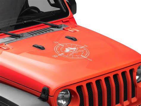 Sec10 Ram 2500 Small Pirate Compass Decals Matte Black J243178