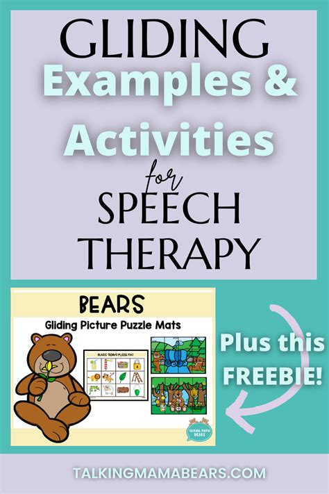 Gliding Examples Activities For Speech Therapy Artofit