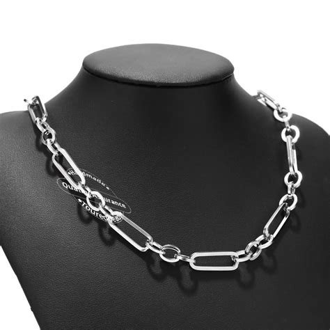 Badu Bg 1 метър от неръждаема стомана 8 мм ширина роло кабелни вериги с плоска тел тежка шик 3