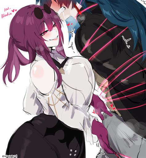 Kafka And Blade Honkai And More Drawn By Kurenaiz Kuayrenaiz Danbooru