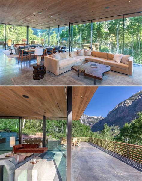 A New Home Designed As Three Cascading Glass Boxes A New Home Designed As Three Cascading Glass Boxes