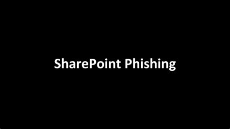 sharepoint as a phishing tool
