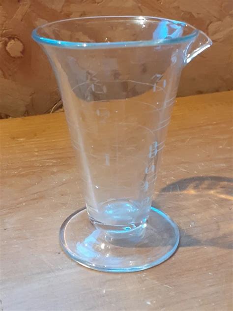 Vintage Laboratory Glassware Conical Measuring Cylinder Probably Hand Etched £12 75 Picclick Uk