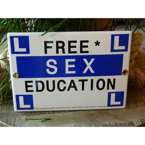 Emaille Bord Free Sex Education