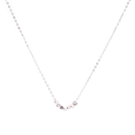 Silver Cubes Necklace Sustainable Minimal Jewellery Omch Oh My Clumsy Heart