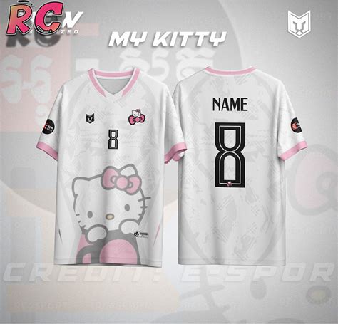 Rc 【jersey Custom Name】malaysia New Hello Kitty Design Jersey Free