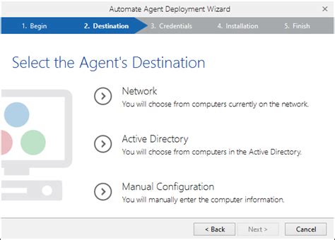 Agent Deployment Wizard
