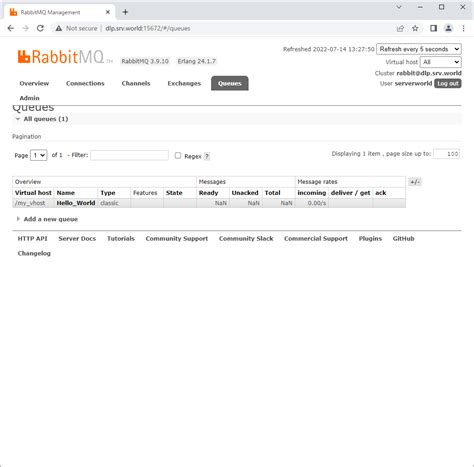 Centos Stream Rabbitmq Enable Web Ui Server World