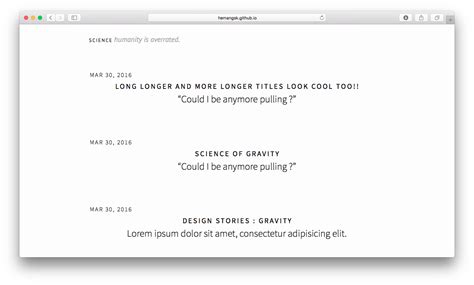github hemangsk gravity minimal is the new cool