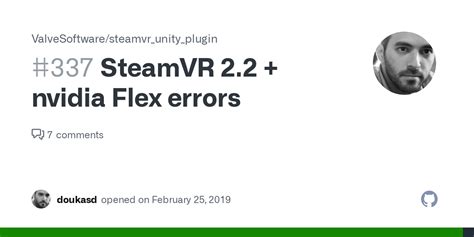 Steamvr 22 Nvidia Flex Errors · Issue 337 · Valvesoftwaresteamvrunityplugin · Github