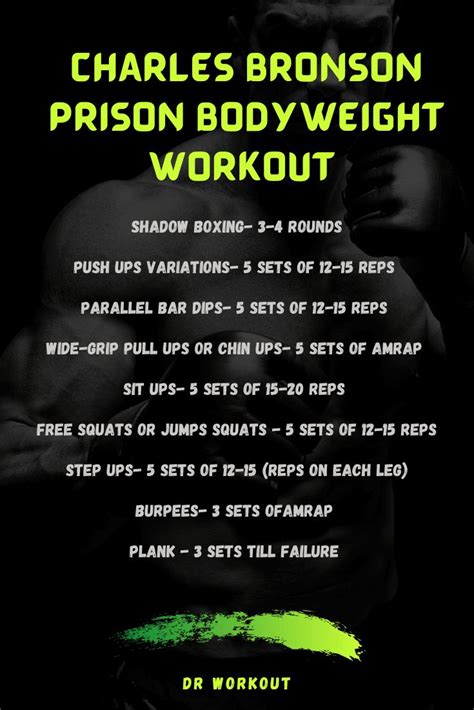 Charles Bronsons Workout Routine Workout Routine Calisthenics Workout Routine Bodyweight