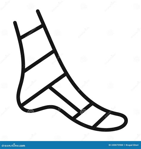 Elastic Bandage Symbol Mark In Filled Style Stock Illustration Illustration Of Health