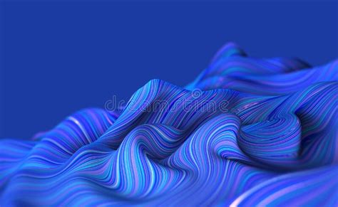 Fluid Abstraction Of Twisted Strings Stock Illustration Illustration