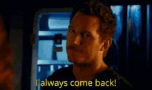 Ill Always Come Back Owen Grady Sticker Ill Always Come Back Owen