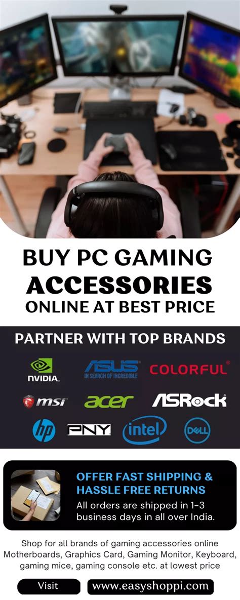 Ppt Buy Pc Gaming Accessories Online Lowest Price On Top Brands Powerpoint Presentation Id