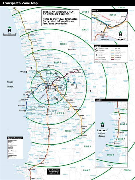 Transperth Zone Map Pdf Public Services Transport