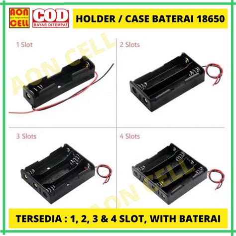 Jual Battery Holder Baterai Case Batere Box Kotak Batre Kabel Shopee Indonesia