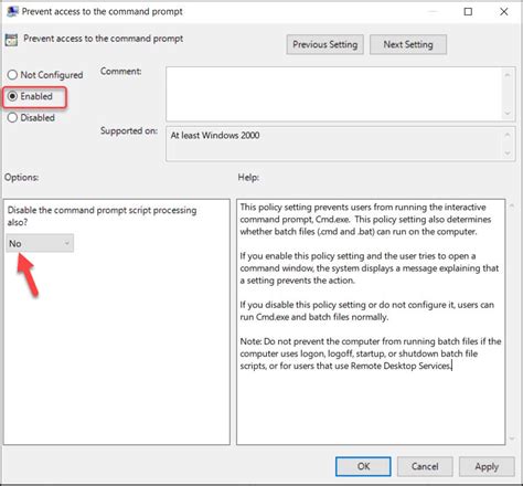 Disable Command Prompt Using Group Policy Gpo