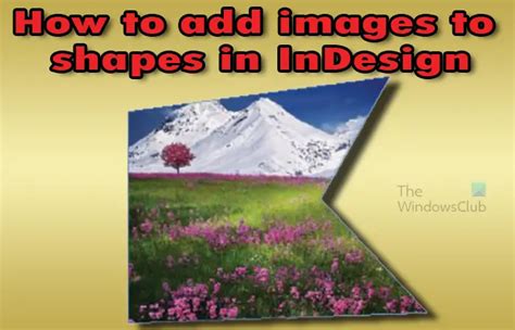 How To Place Image In Frame In InDesign