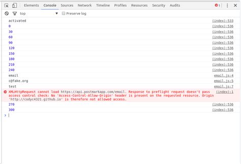Php Postmark Email Sends From Command Line But Not Ajax Even Though Ajax Returning 200