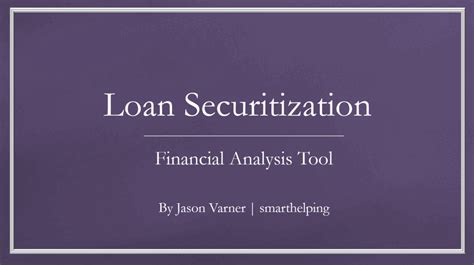 Securitization Model Template Excel Xls