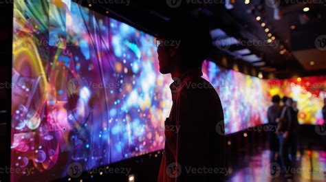 The Brands Logo Projected Onto A Large Screen Creating A Captivating Visual Display 44653146