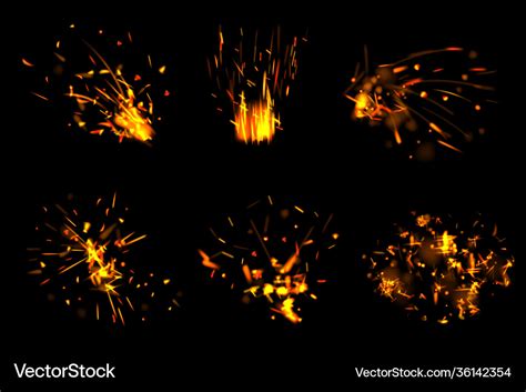 Dynamic Fire Particle Effects Royalty Free Vector Image Dynamic Fire Particle Effects Royalty Free Vector Image