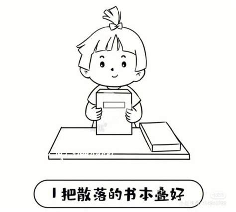 儿童简笔画整理书包简单又好看（19张） 简笔画图片大全