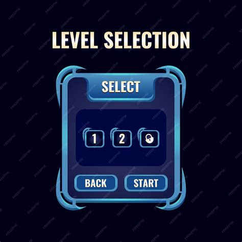 Premium Vector Fantasy Glossy Rpg Game Ui Level Selection Interface