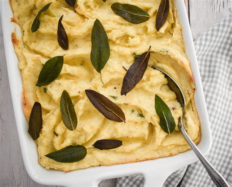 Low FODMAP Parsnip Potato Mash With Crisped Sage Gluten Free Lactose Free Dr Rachel Pauls